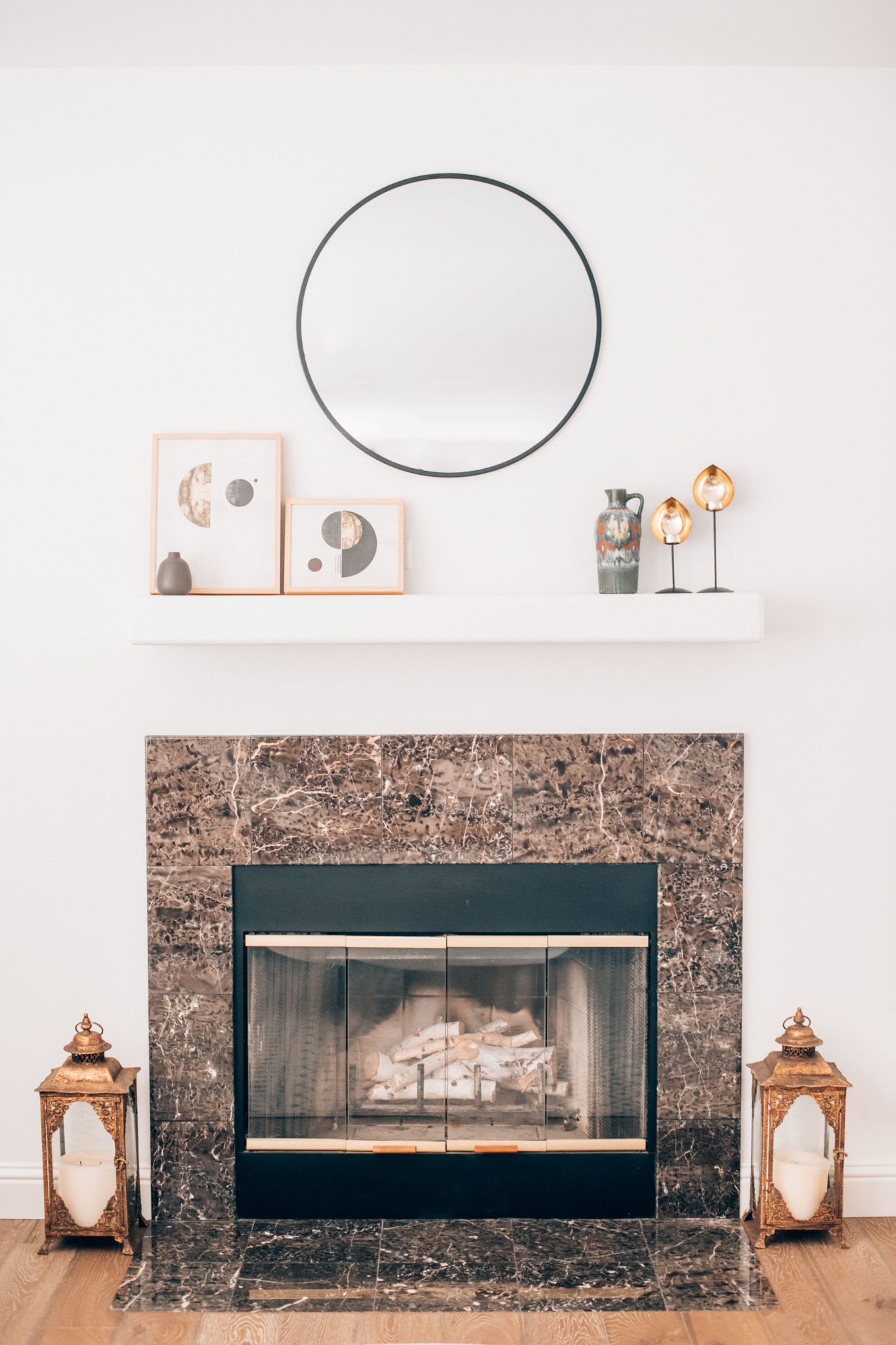 Fireplace Stickers: Cute, Easy, and Budget-Friendly Fireplace Makeover ...