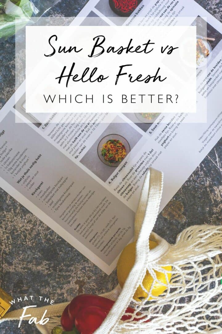 Sun Basket vs Hello Fresh: Which is the BEST? An Honest Review