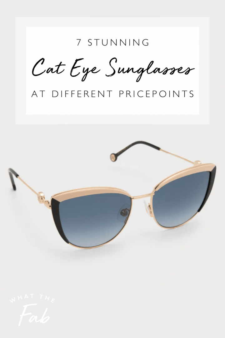 From Affordable to Luxurious: 7 Stylish Cat Eye Sunglasses
