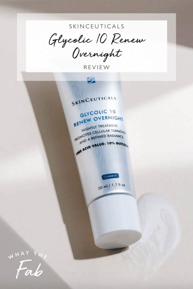 An HONEST SkinCeuticals Glycolic 10 Renew Overnight Review