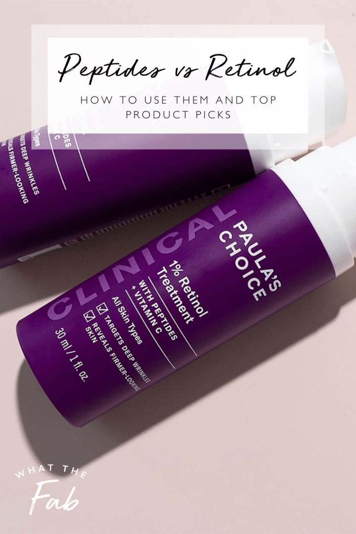 Peptides vs Retinol: How to Use Them and Top Product Picks