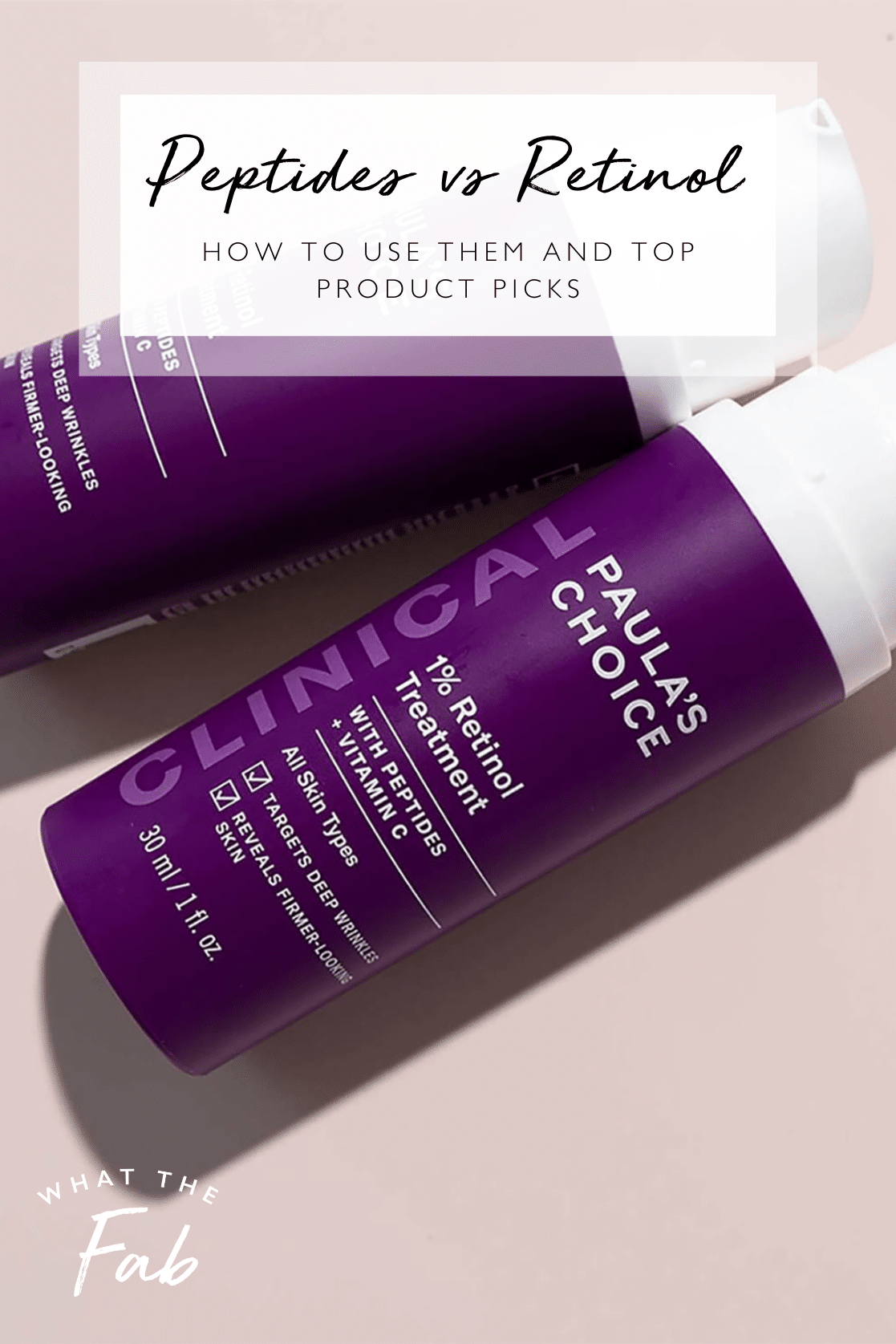 Peptides vs Retinol: How to Use Them and Top Product Picks
